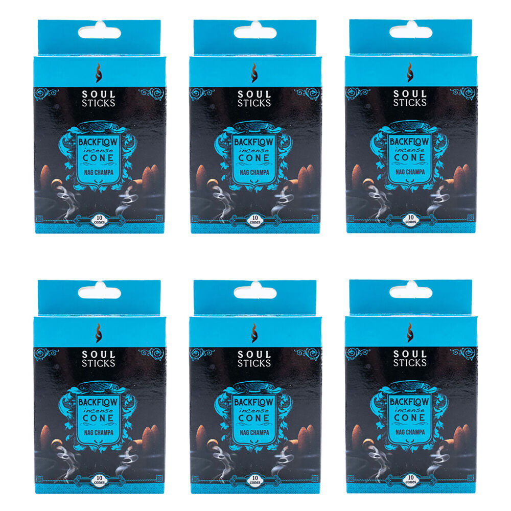 Buy 6x 10pc Wild Scents Soul Sticks Backflow Incense Cones Fragrance ...