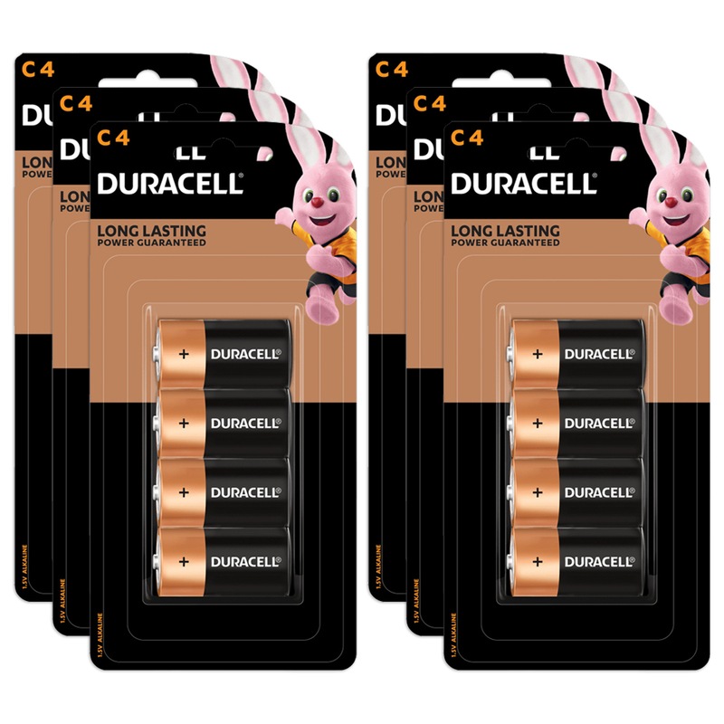 Buy 6x 4pc Duracell Coppertop D Alkaline Battery Pack Single Use ...