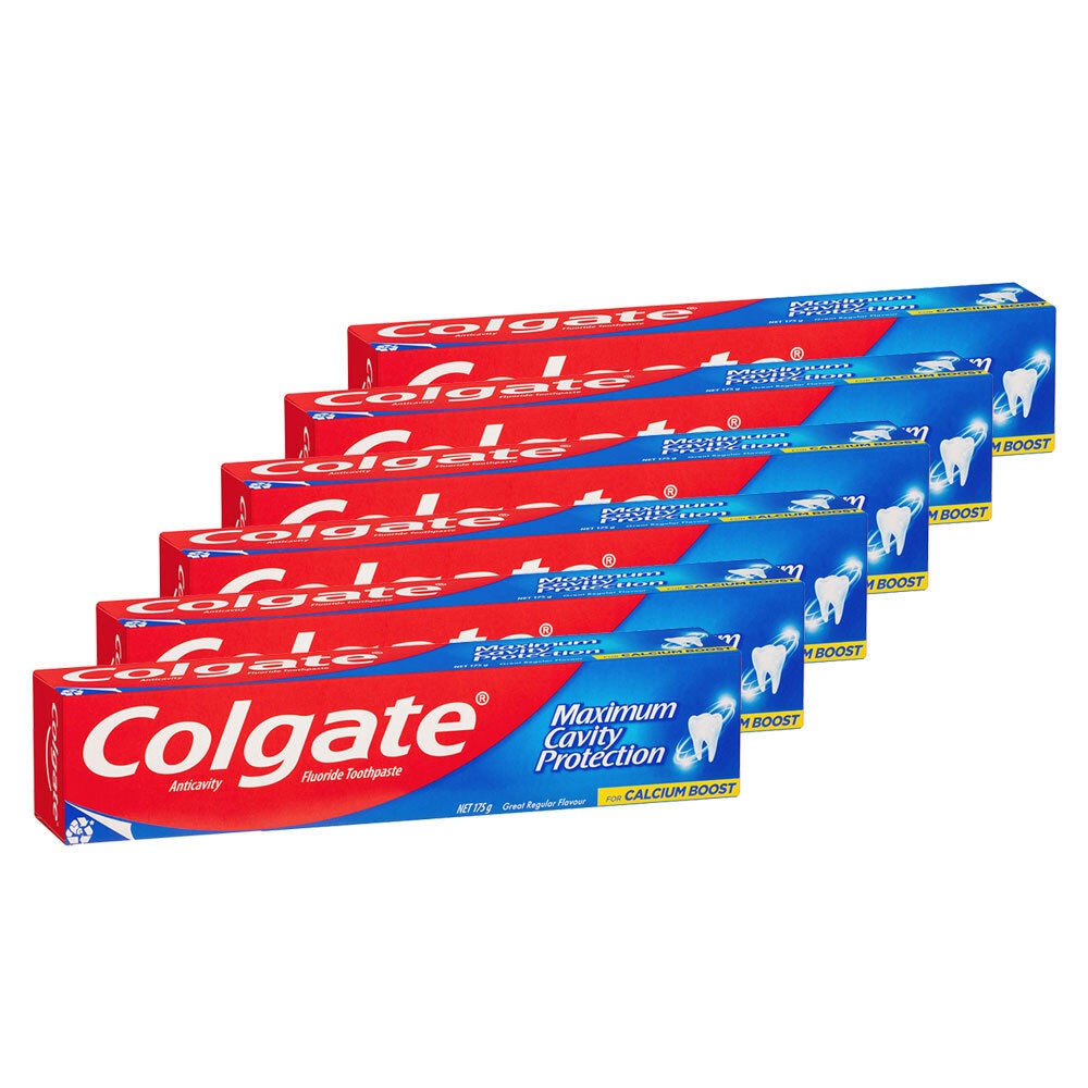 Buy 6x Colgate 175g Fluoride Toothpaste Maximum Cavity Protection ...
