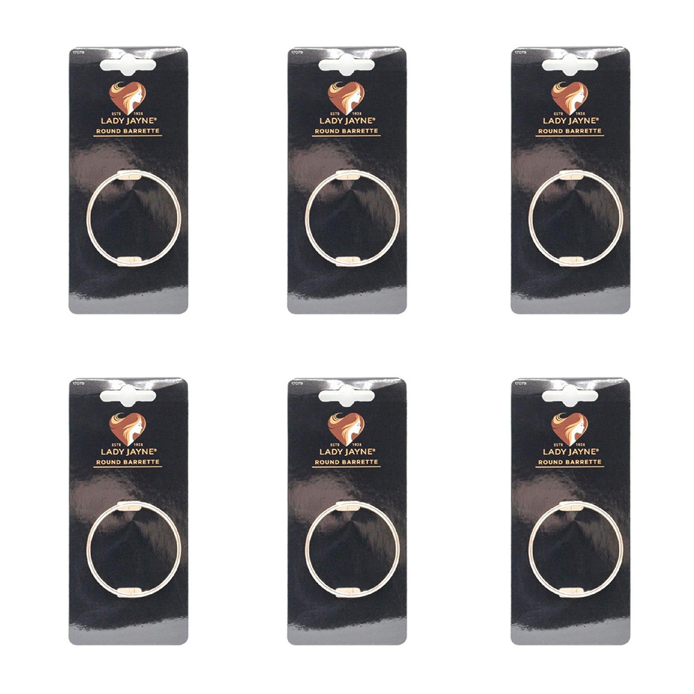 Buy 6x Lady Jayne Round Barrette Fashionable Womens Elegant Hairstyles ...