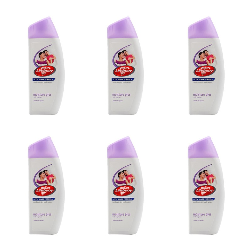 Buy 6x Lifebuoy 300ml Antibacterial Body Wash Foaming Liquid Bath Soap ...