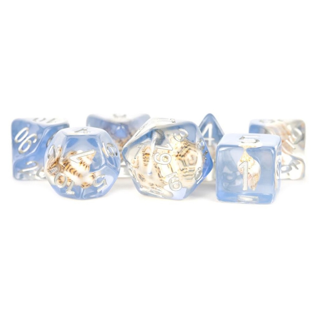 Buy 7pc Fanroll by Metallic MDG Icy Opal Polyhedral Sea Conch Resin ...