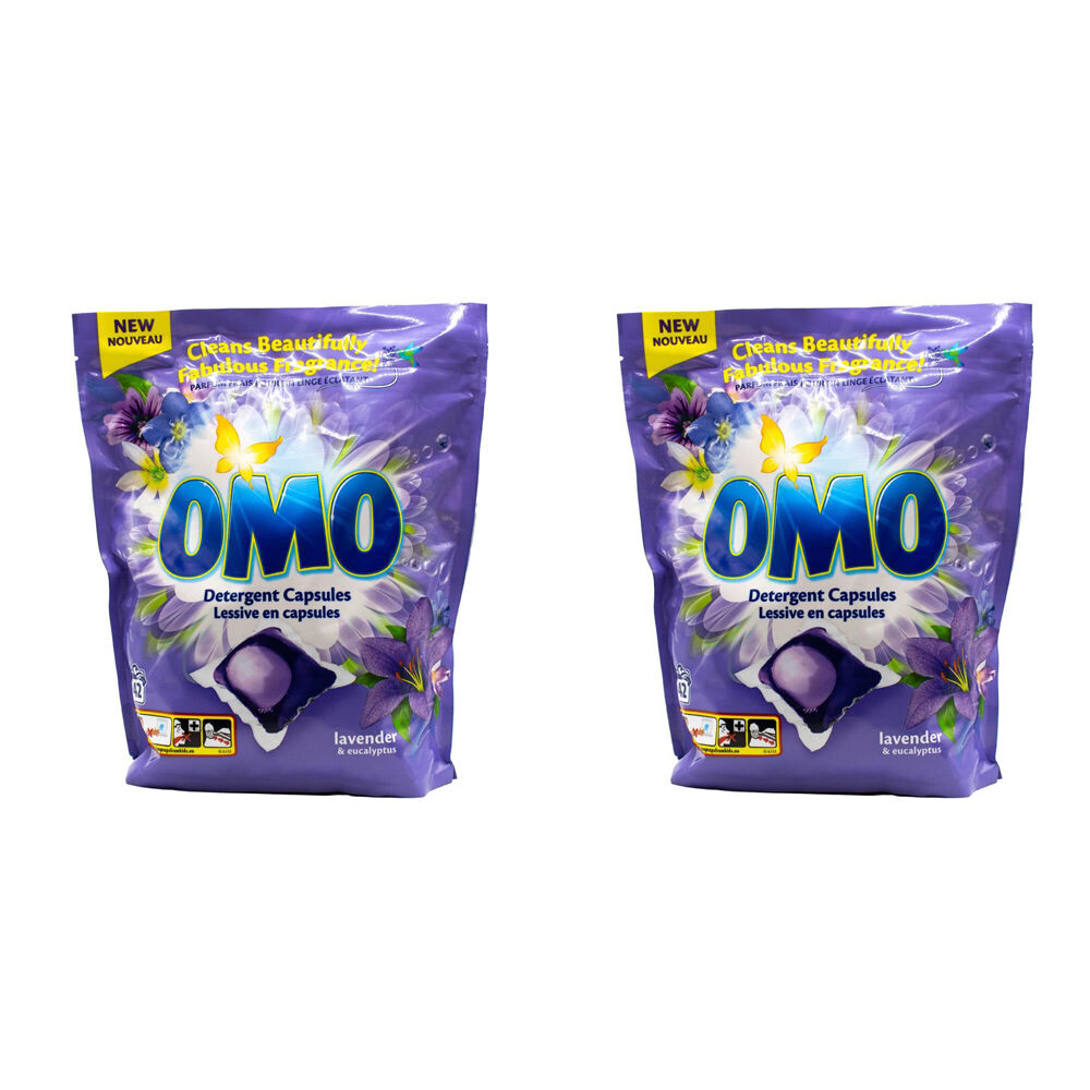 Buy 84pc Omo Detergent Stain Removal Laundry Pods/Capsules Lavender ...