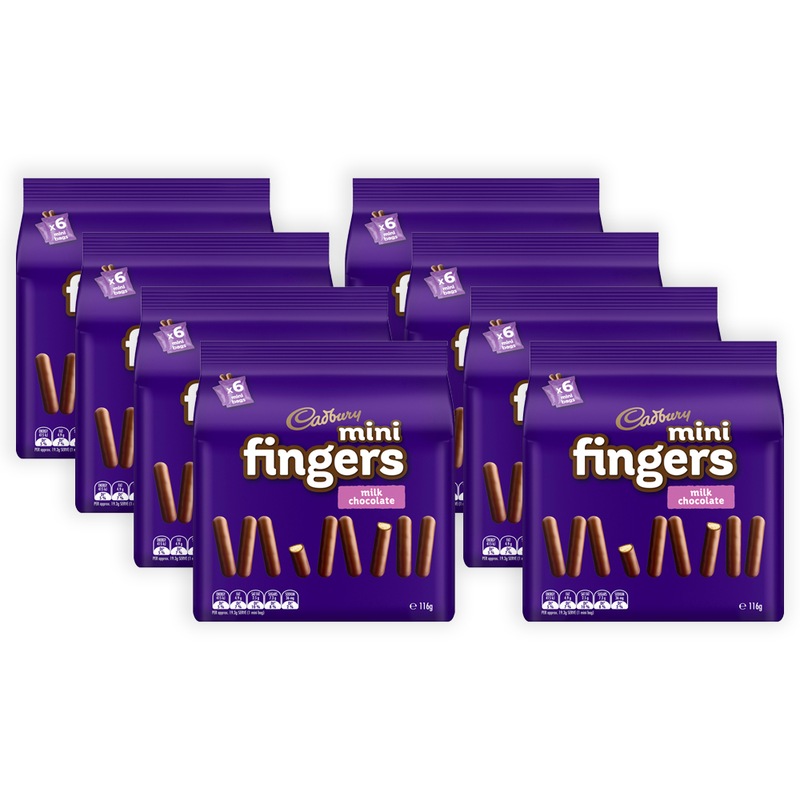 Buy 8pc Cadbury Mini Fingers Milk Chocolate Covered Biscuits Sticks ...
