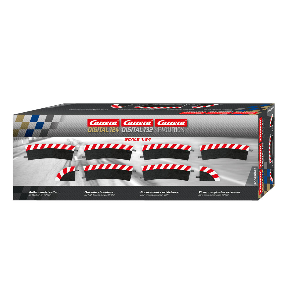 Buy 8pc Carrera Outside Shoulder for Curve 2/30 Racing Car Toy ...