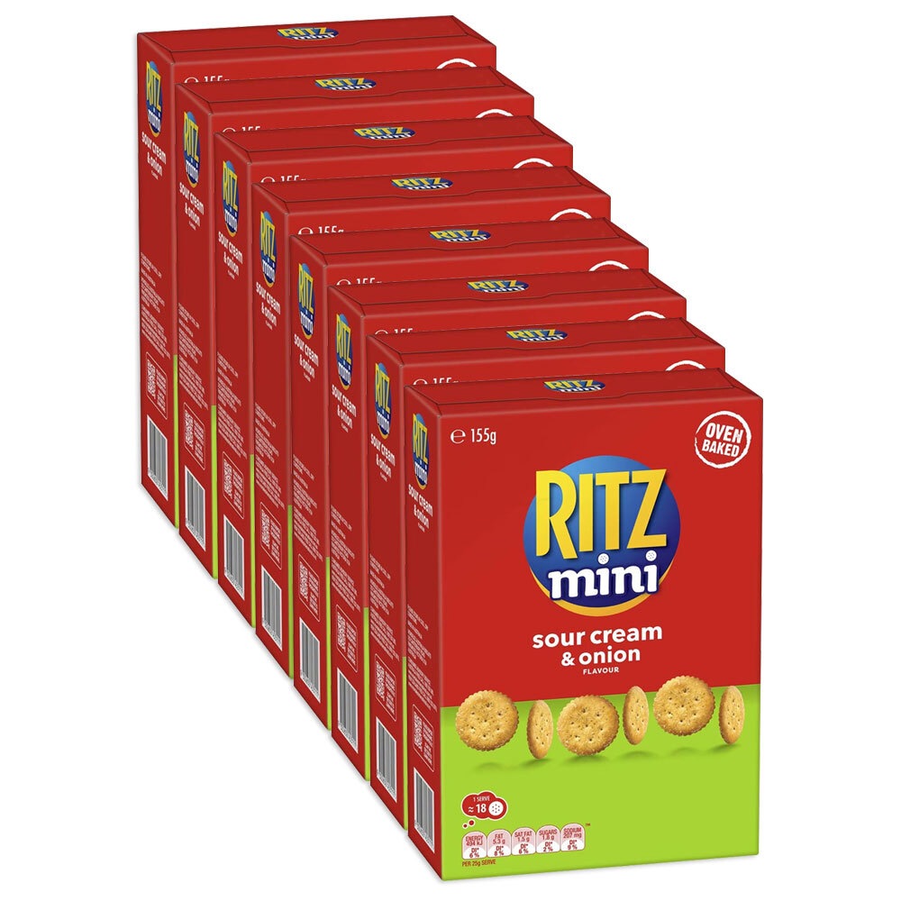 Buy 8pc Ritz Cracker Bites Sour Cream Savoury Crackers Biscuits Snacks ...