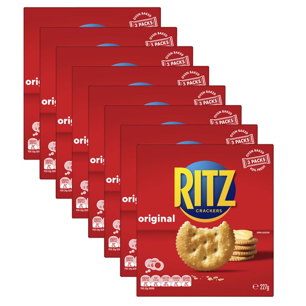 Buy 8pc Ritz Original Flavour Savoury Crackers Biscuits Cheeseboard ...