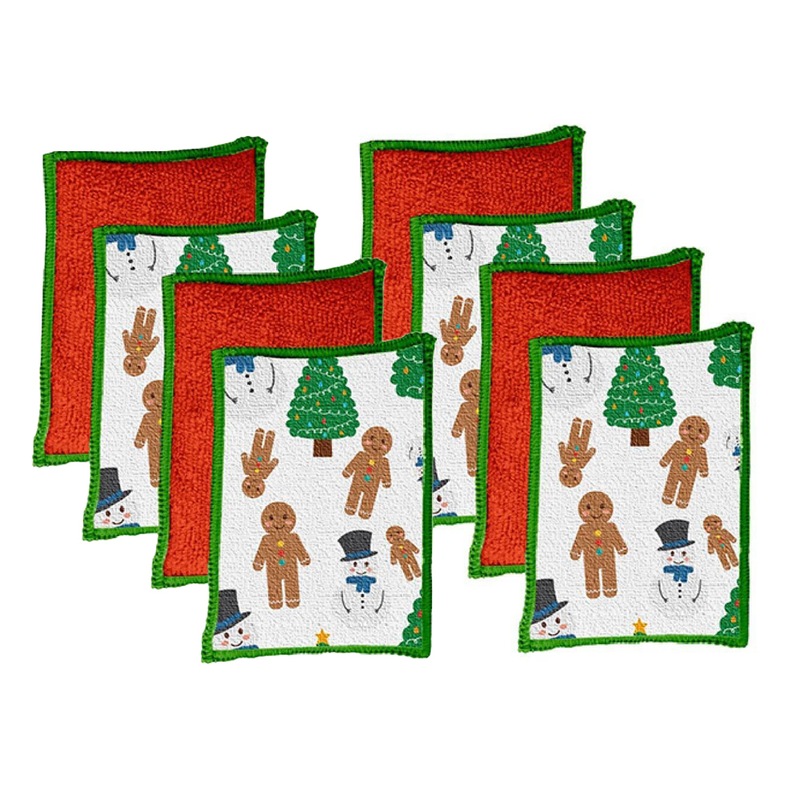 Buy 8pc Vigar Tree 13x22cm Microfibre Sponge Cleaner Kitchen Scrubber ...