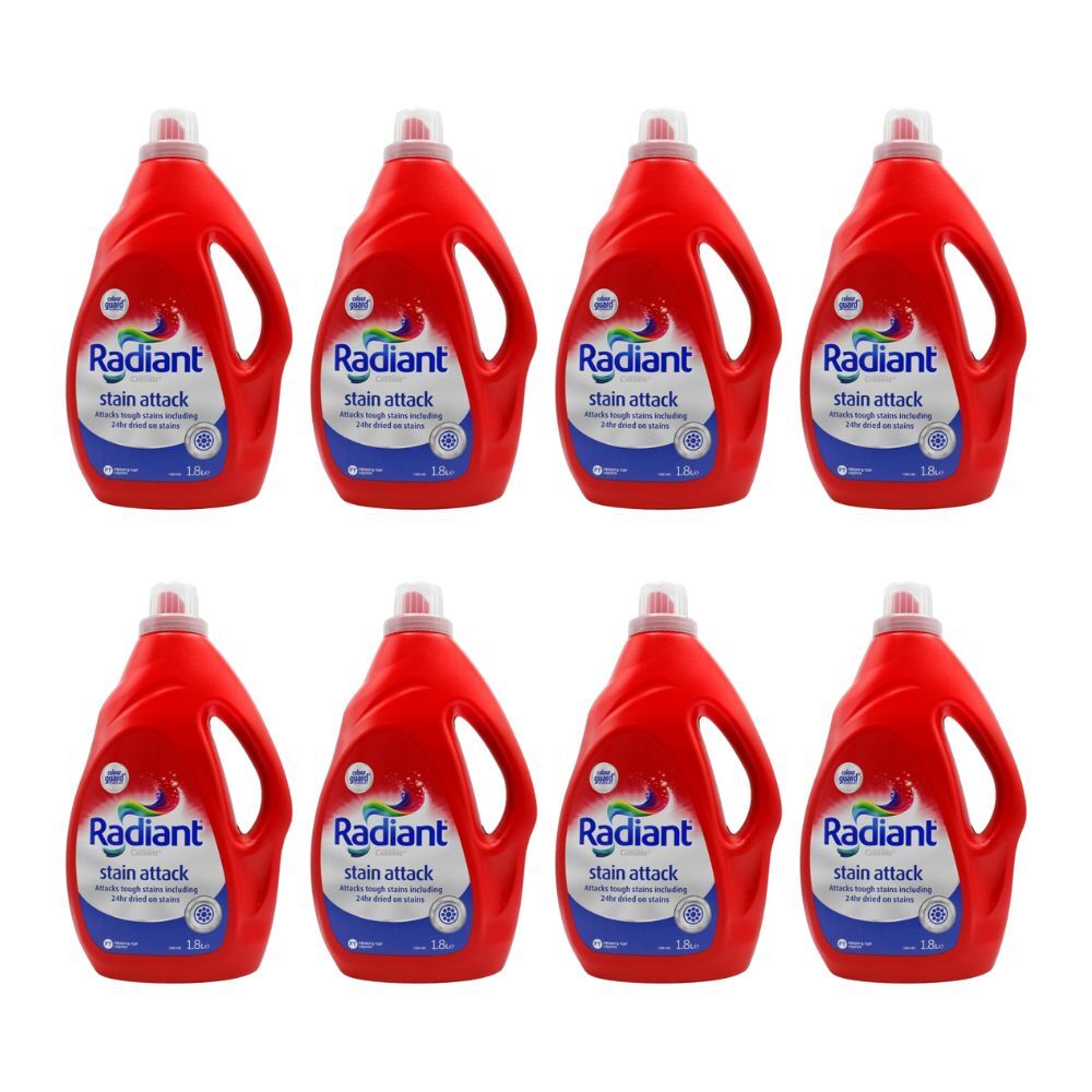 Buy 8PK Radiant Front & Top Loader Stain Attack Laundry Liquid ...