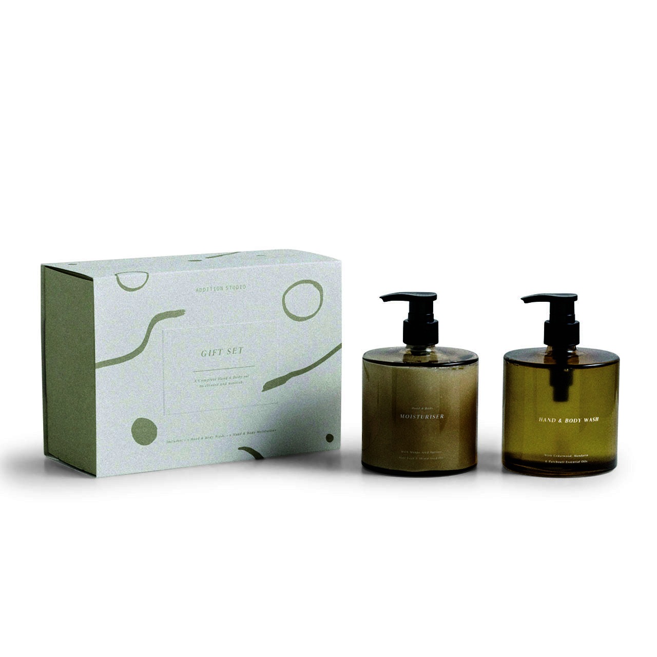 Buy Addition Studio 330ml Hand Wash/Moisturiser Glass Bottle Gift Set ...