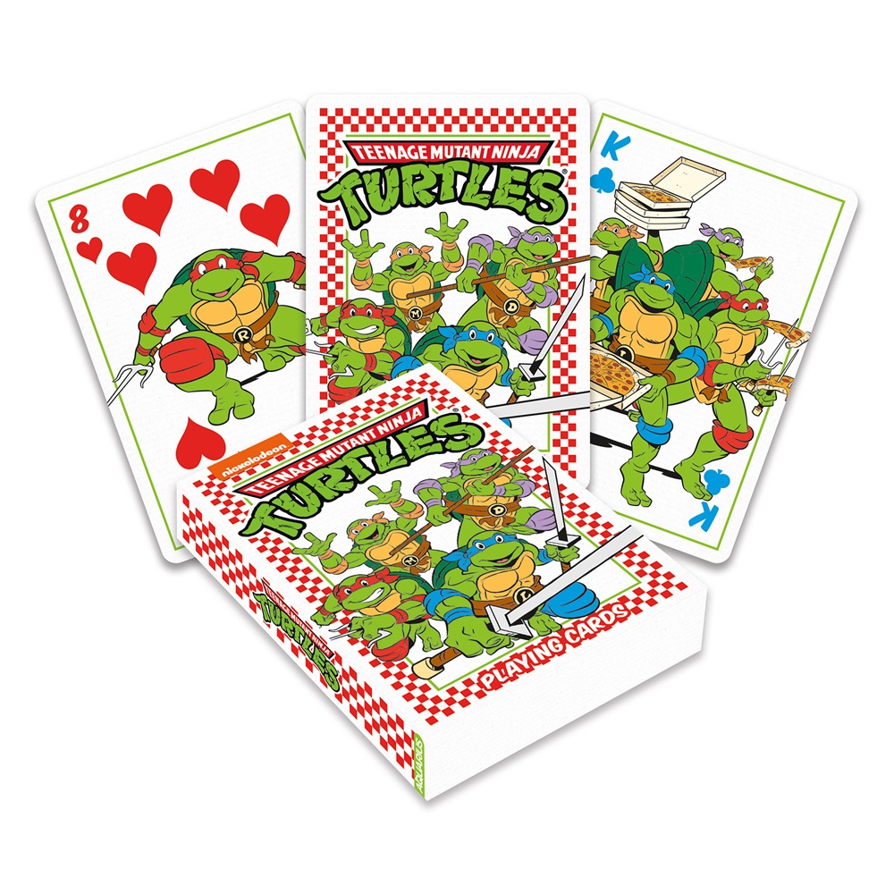Buy Aquarius Teenage Mutang Ninja Turtles Pizza Playing Cards Poker ...