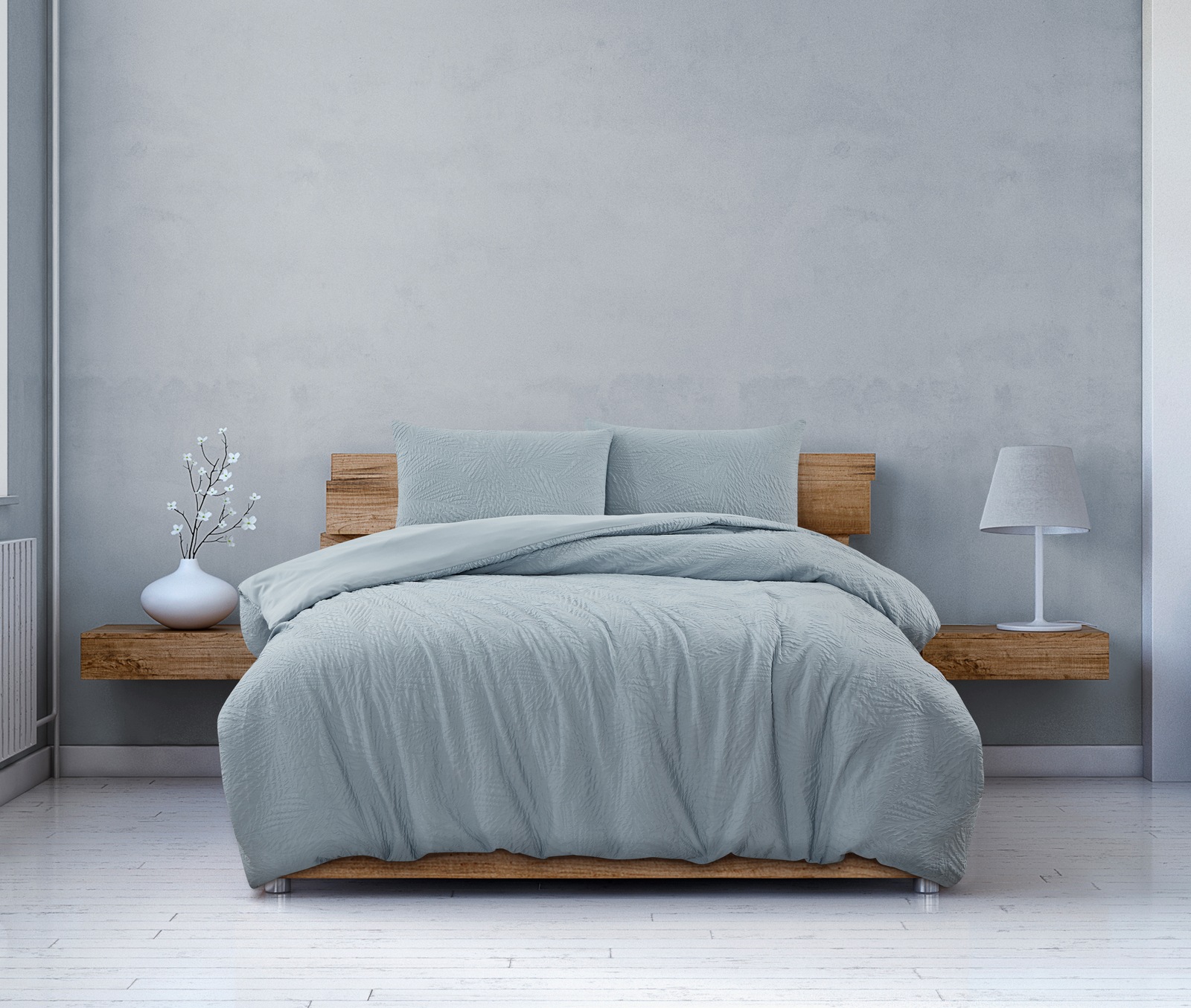 Buy Ardor Boudoir Quilt Cover Set Luxe South Coast Embossed Pale Blue ...