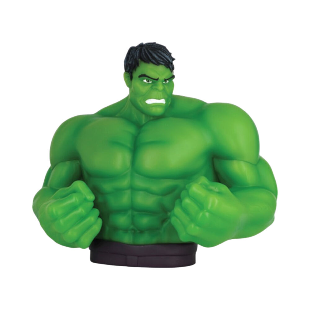Buy Avengers Hulk Bust Marvel Money/Coin Bank Figure/Statue 6in Green ...