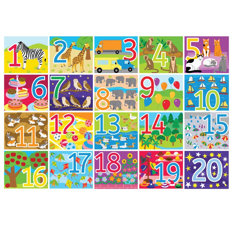 Buy Bigjigs Toys 1-20 Floor 58cm Jigsaw Puzzle Kids Educational Wooden ...