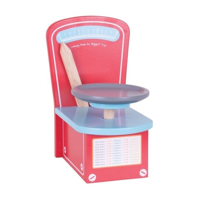 Buy Bigjigs Toys 23cm Wooden Scales Kids/Children Fun Kitchen Pretend ...