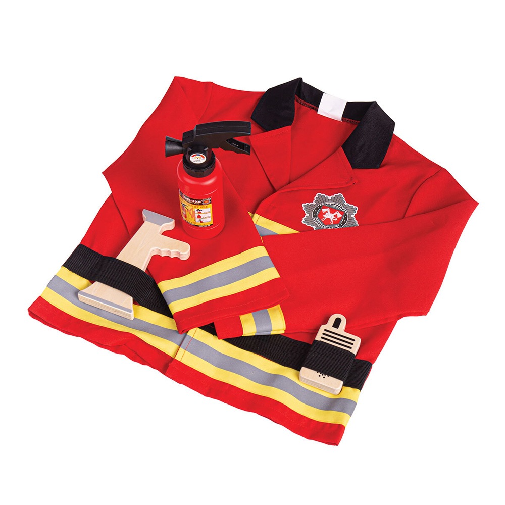 Buy Bigjigs Toys Firefighter Jacket & Tools Dress Up Kids/Children ...