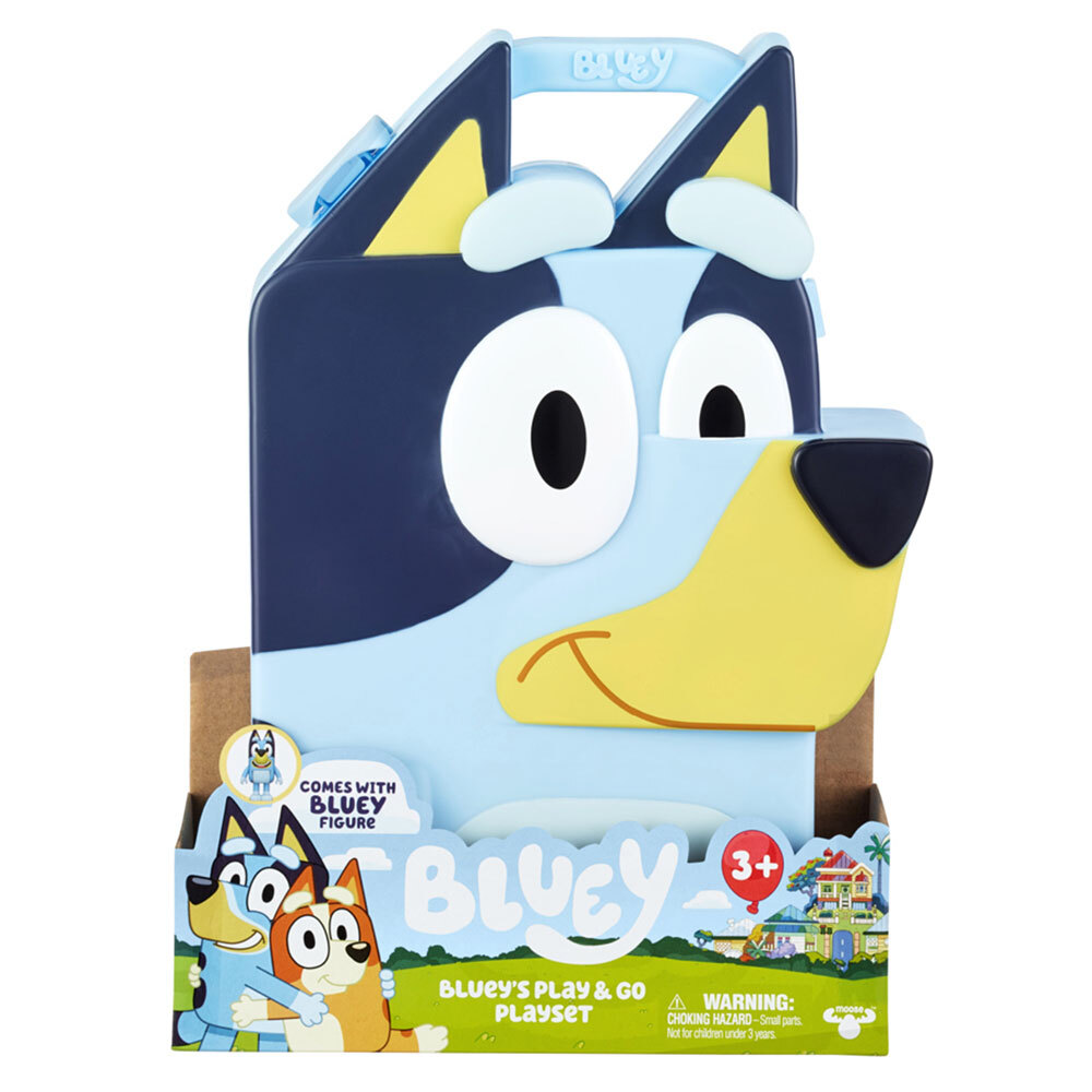 Buy Bluey Play & Go Figure/Collector Case/Play Mat Playset for Kids ...