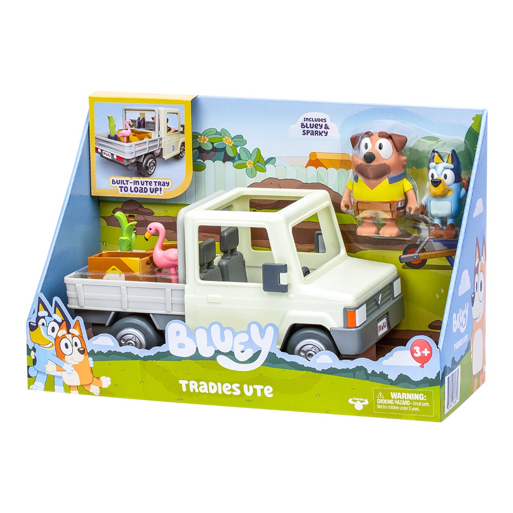 Buy Bluey S10 Tradies Ute Vehicle And Figures Kids/Childrens Toy ...