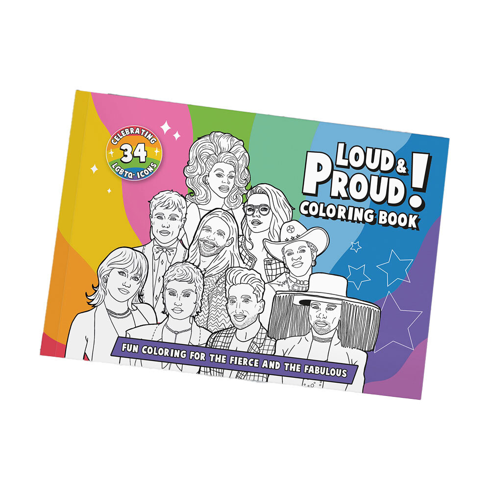 Buy Bubblegum Stuff Loud & Proud Colouring Image Book Adult Relaxing ...