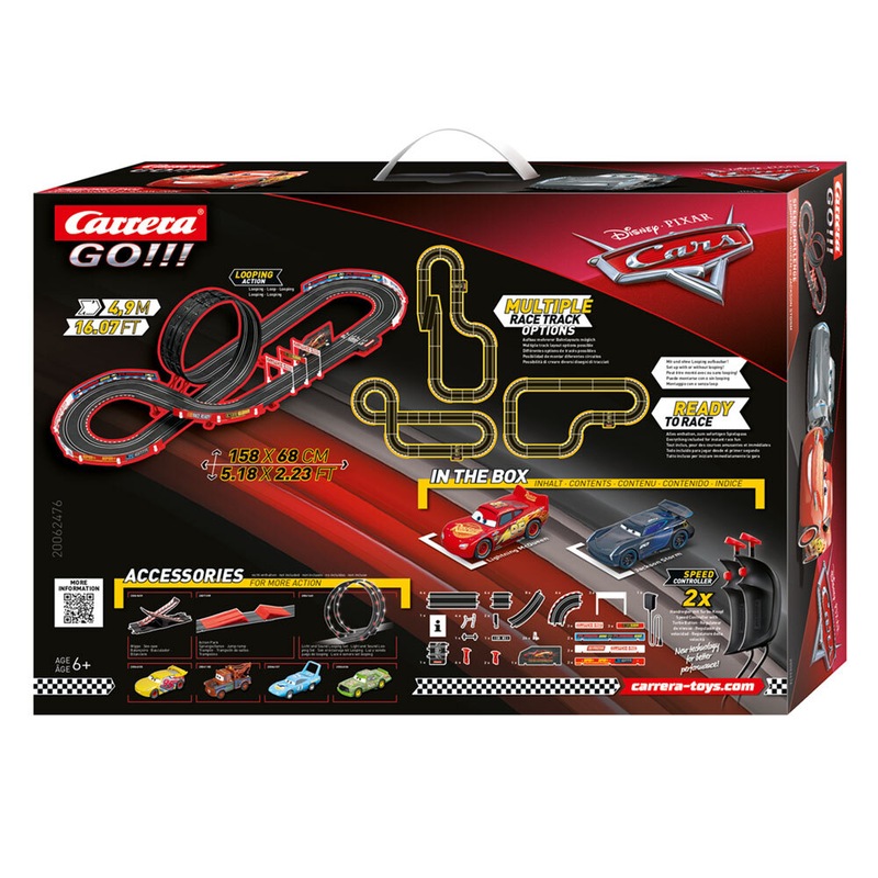 Buy Carrera Go Disney Pixar Cars 1:43 Slot Racing Set Speed Challenge ...