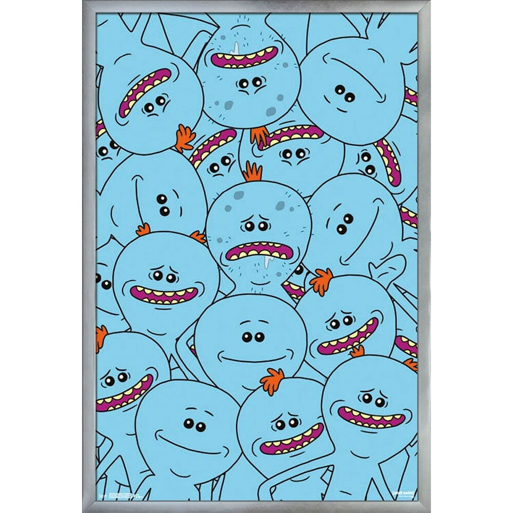Buy Cartoon Network Rick And Morty Mr Meeseeks Poster 91.5x60cm Wall ...