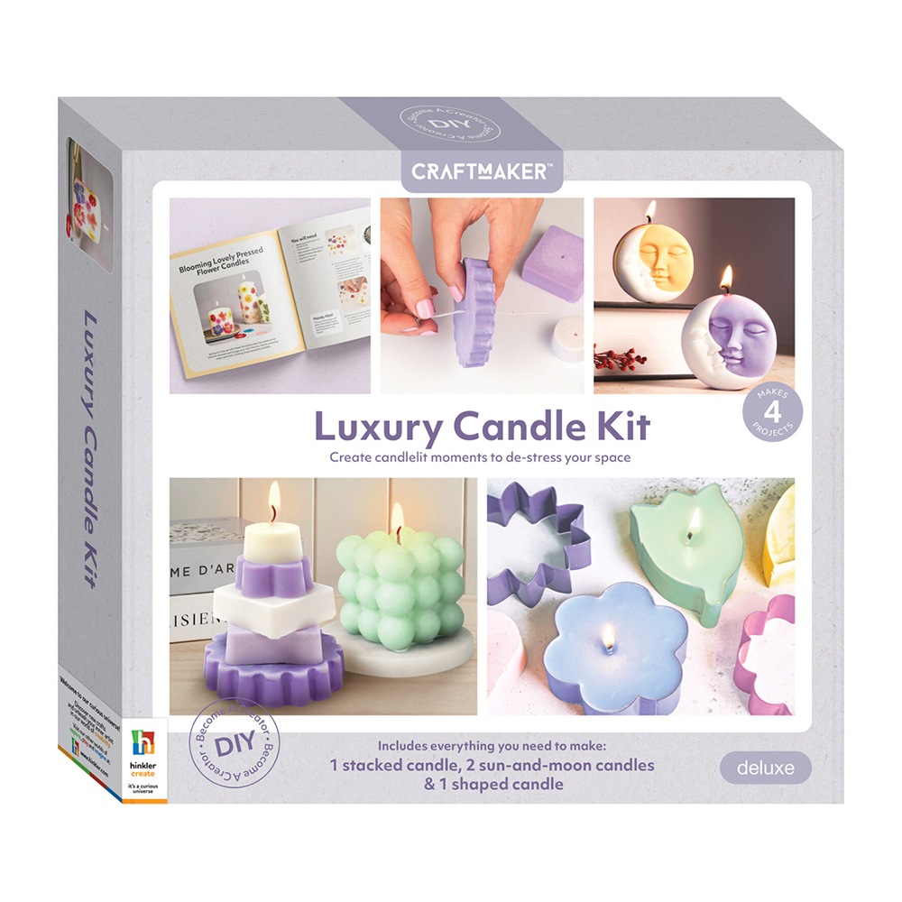 Buy Craft Maker Kids Creative Craft Luxury Candles Kit w/Moulds/Wicks ...