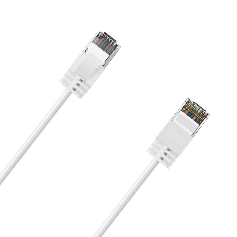 Buy Cruxtec Ultra-Thin CAT6A U/UTP Ethernet Compact LAN Cable Cord 15m White - MyDeal
