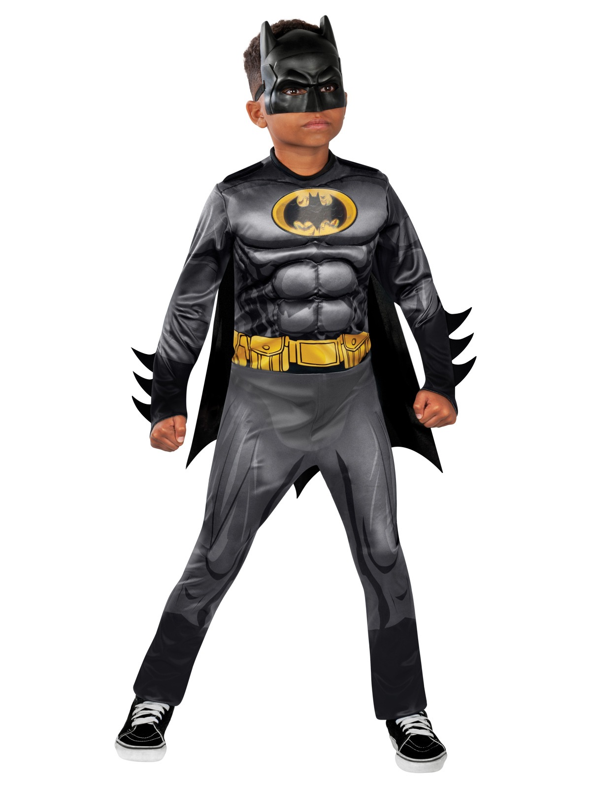Buy Dc Comics Batman Deluxe Lenticular Boys Fancy Dress Up Costume ...