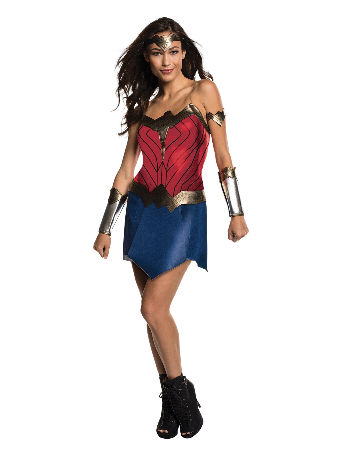 Buy DC Comics Superhero Wonder Woman Classic Dress Up Costume w/ Dress ...