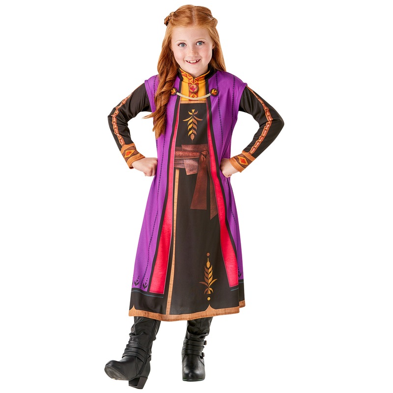 Buy Disney Anna Frozen 2 Princess Dress Up Girls Halloween Party ...