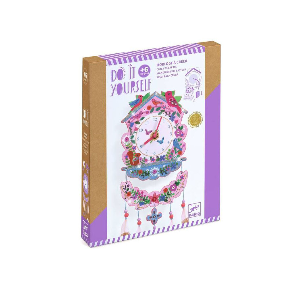 Buy Djeco Do It Yourself Cuckoo Wall Clock Kids DIY Creative Activity ...