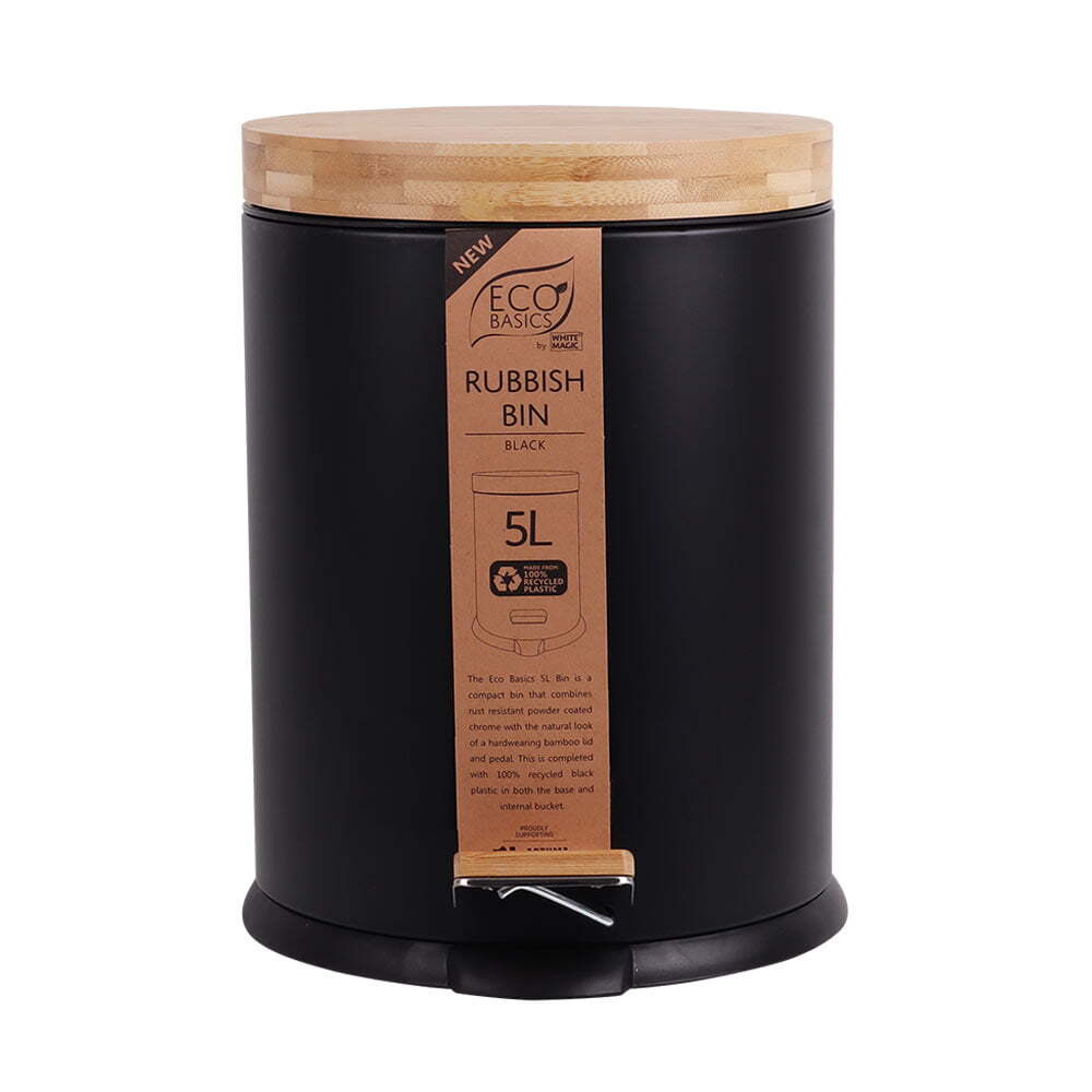 Buy Eco Basics 5L Rubbish Bin/Trash Garbage Can Waste Container Storage ...