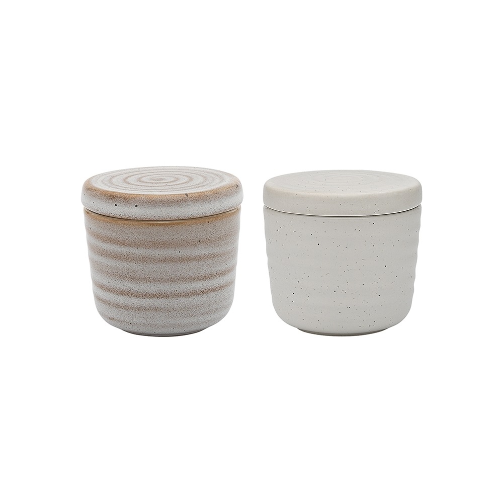 Buy Ecology Ottawa Salt & Pepper Stoneware Rustic Pinch Pot/Jar 6cm ...
