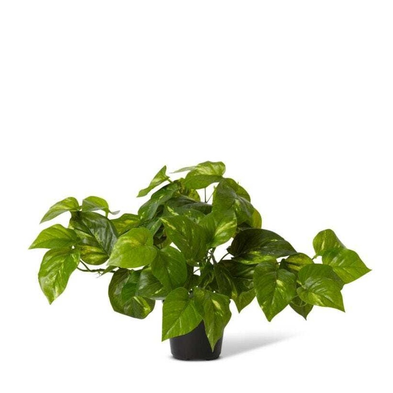 Buy E Style 50cm Pothos Golden Artificial Potted Plant Fake Faux Decor ...