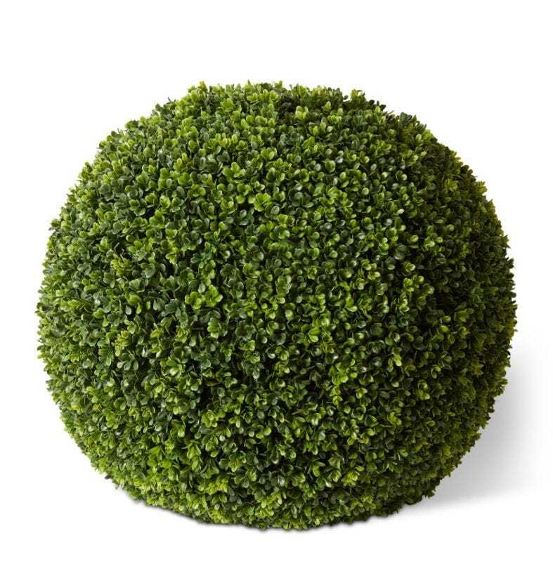 Buy E Style Artificial 61cm Plastic Topiary Boxwood Ball Outdoor Plant ...