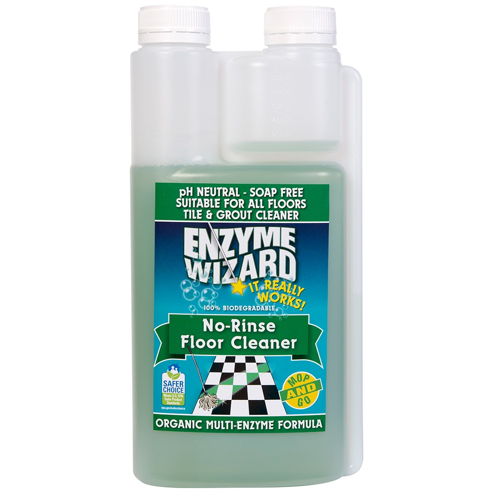 Buy Enzyme Wizard Organic No Rinse Floor/Tile/Grout Ph Neutral 1L Twin ...
