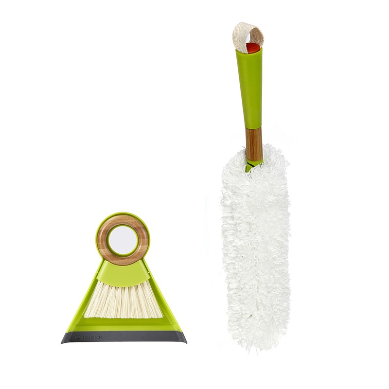 Buy Full Circle Tiny Team Mini Brush & Dustpan/Mirco Fiber Duster Green ...