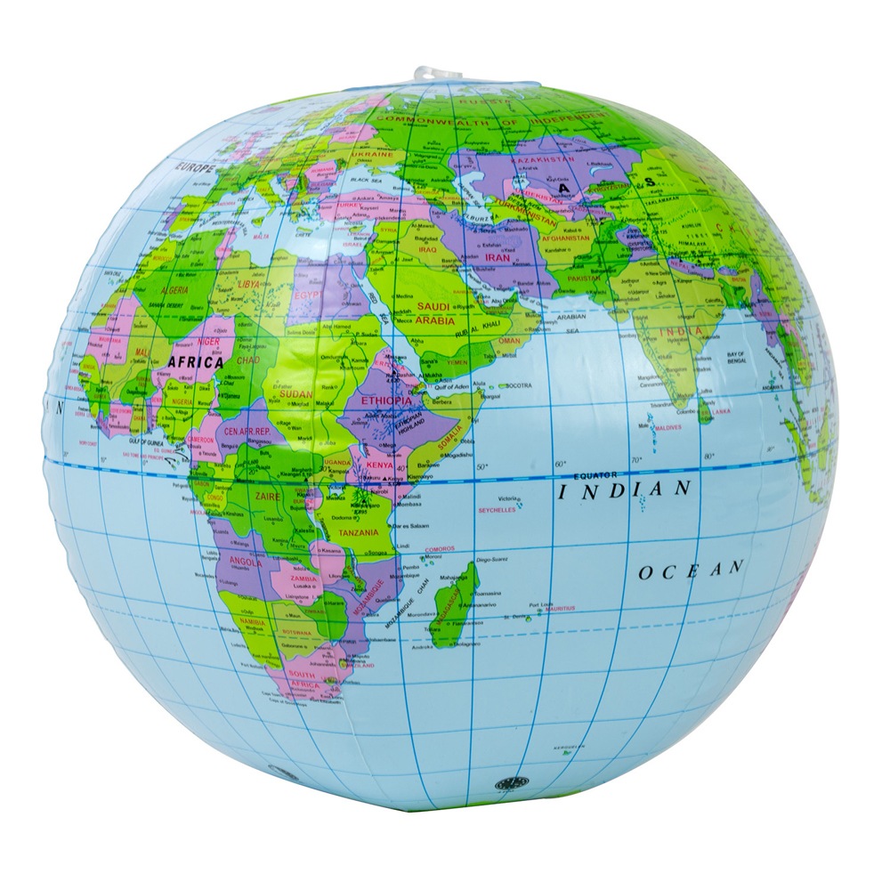 Buy Funtime 26cm Inflatable Globe/World Map Earth Learn/Educational ...