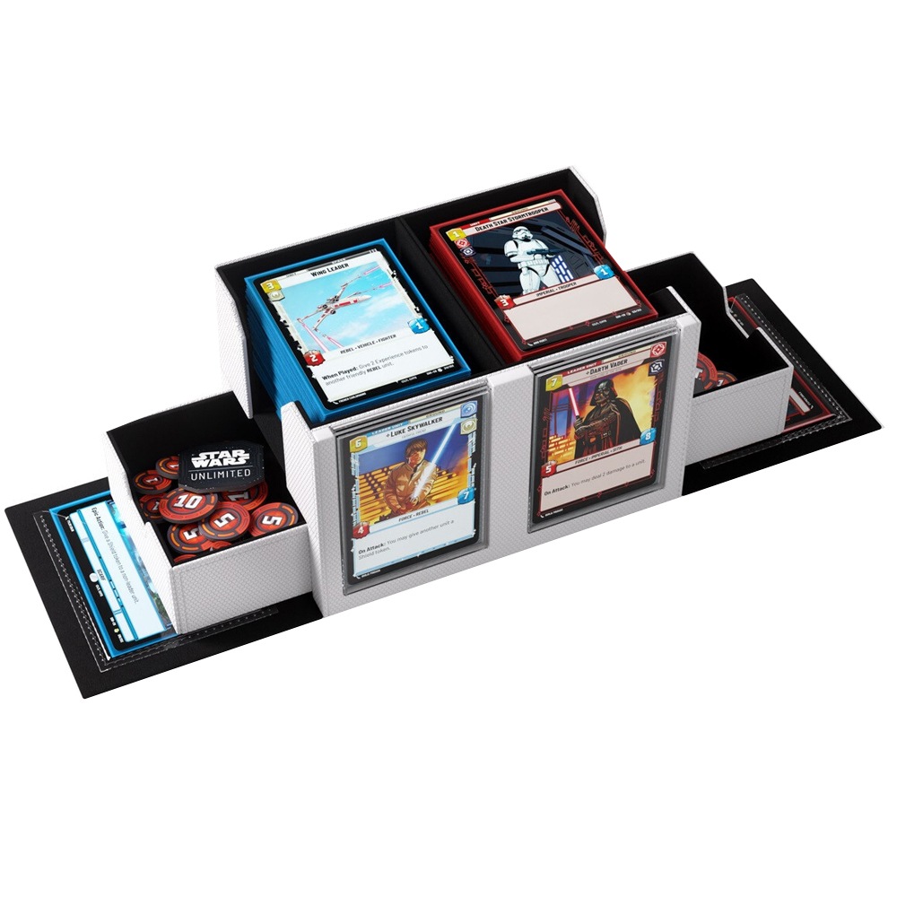 Buy Gamegenic Star Wars Unlimited Double Deck Pod White/Black Gaming ...