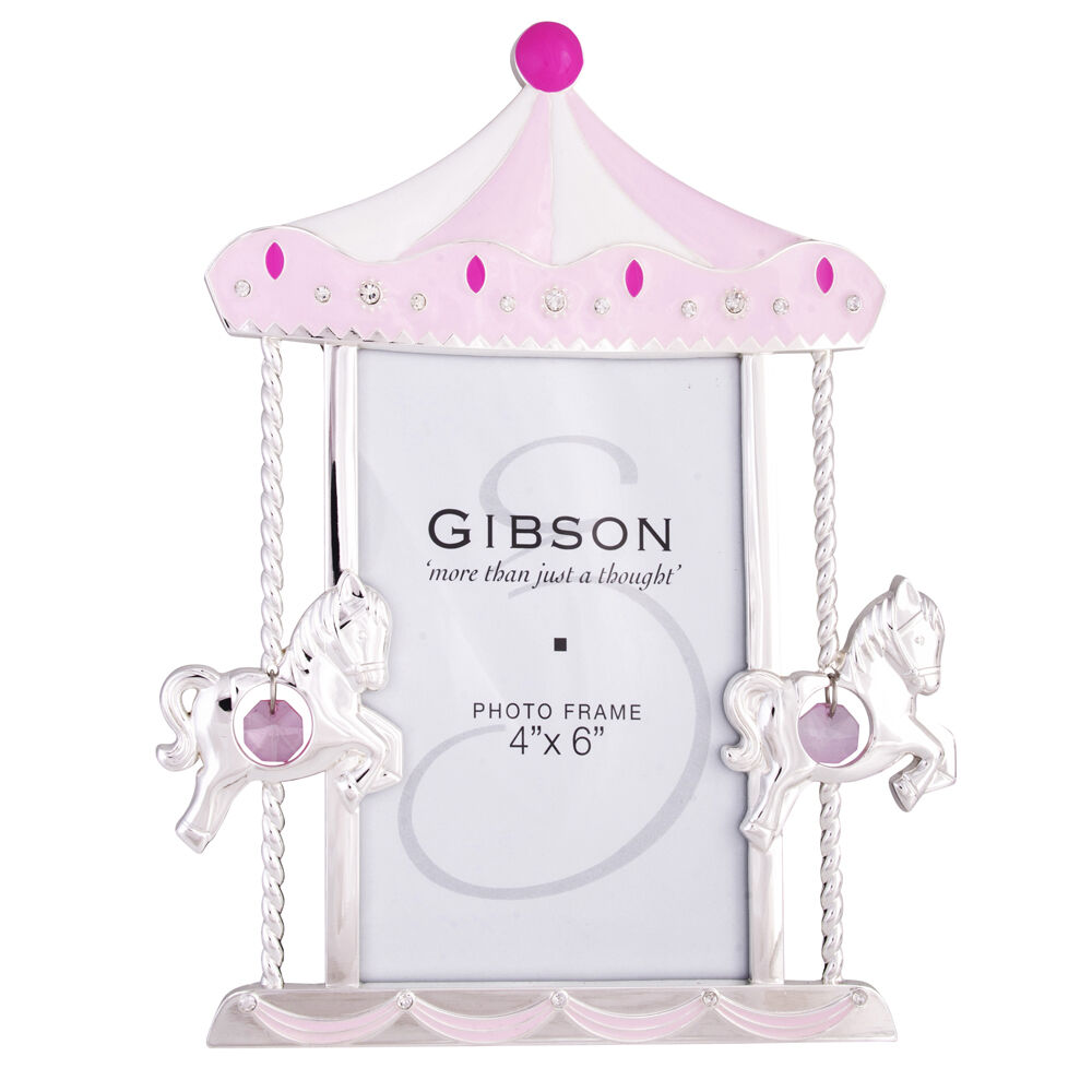 Buy Gibson Gifts Baby Girl Carousel Photo Frame 4x6'' Decor Picture ...