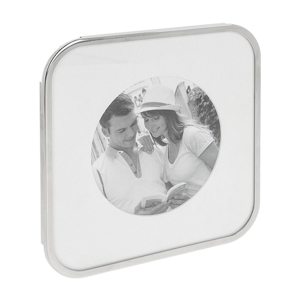 Buy Gibson Gifts Silver Curve 4x4 Keepsake Memory Picture Frame Photo ...