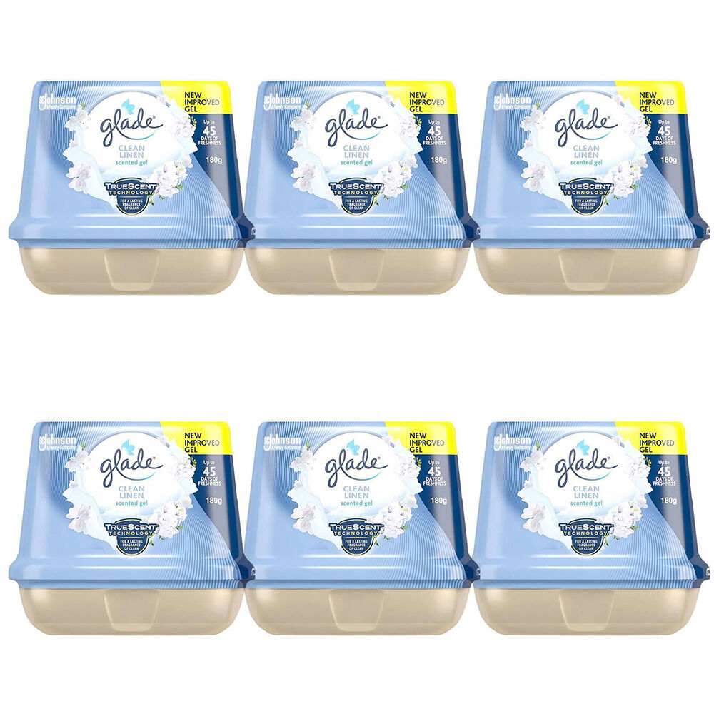 Buy Glade Solid Scented Gel Air Freshener Odour Eliminator 180g Clean ...