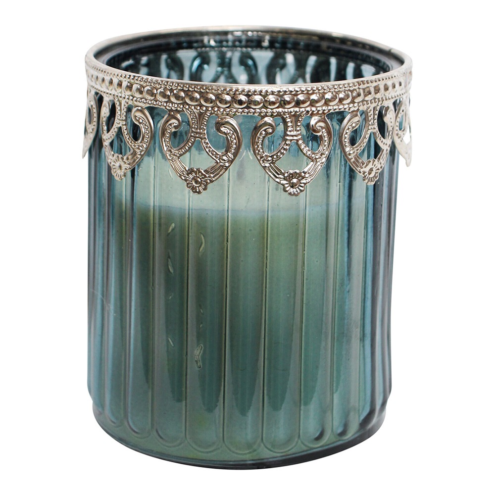 Buy Glass/Wax/Metal 11.5cm Scented Tealight Candle Barly Lake Home ...