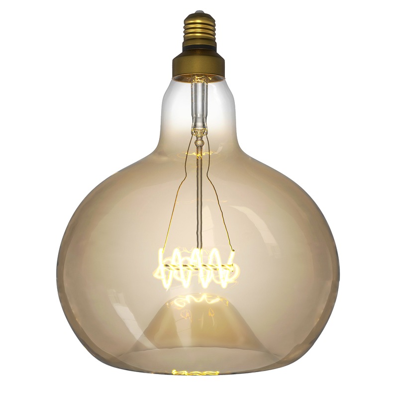 Buy Glowbe Minaj Atrois LED Soft Filament Decor Light Globe Gold 5W/E27 ...