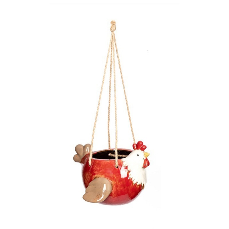 Buy Hanging Planter 22cm Chicken Flying Pot Ornament Garden Home Decor ...