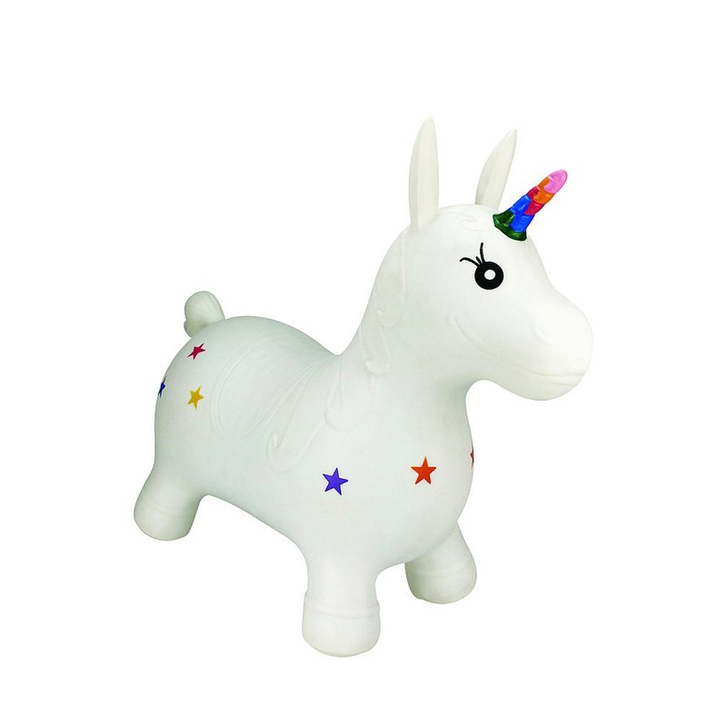 Buy Happy Hopperz White Unicorn Kids/Childrens Bouncer Playtime Fun Toy ...
