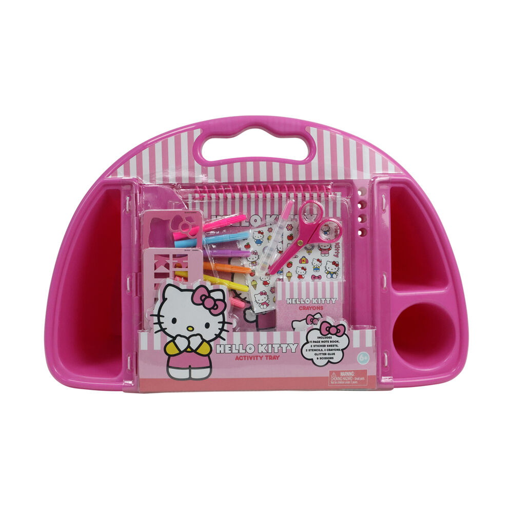 Buy Hello Kitty Activity Tray Portable Art Station Craft Kit 30x46cm ...