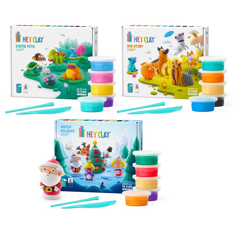 Buy HEY CLAY Pets and Winter Holiday Story Creative Kids/Childrens Toy ...