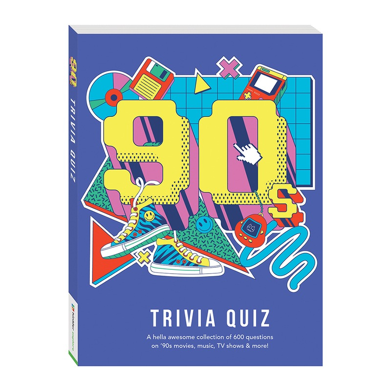Buy Hinkler Explore 90s Trivia Quiz Pop Culture Trivia Question Book ...