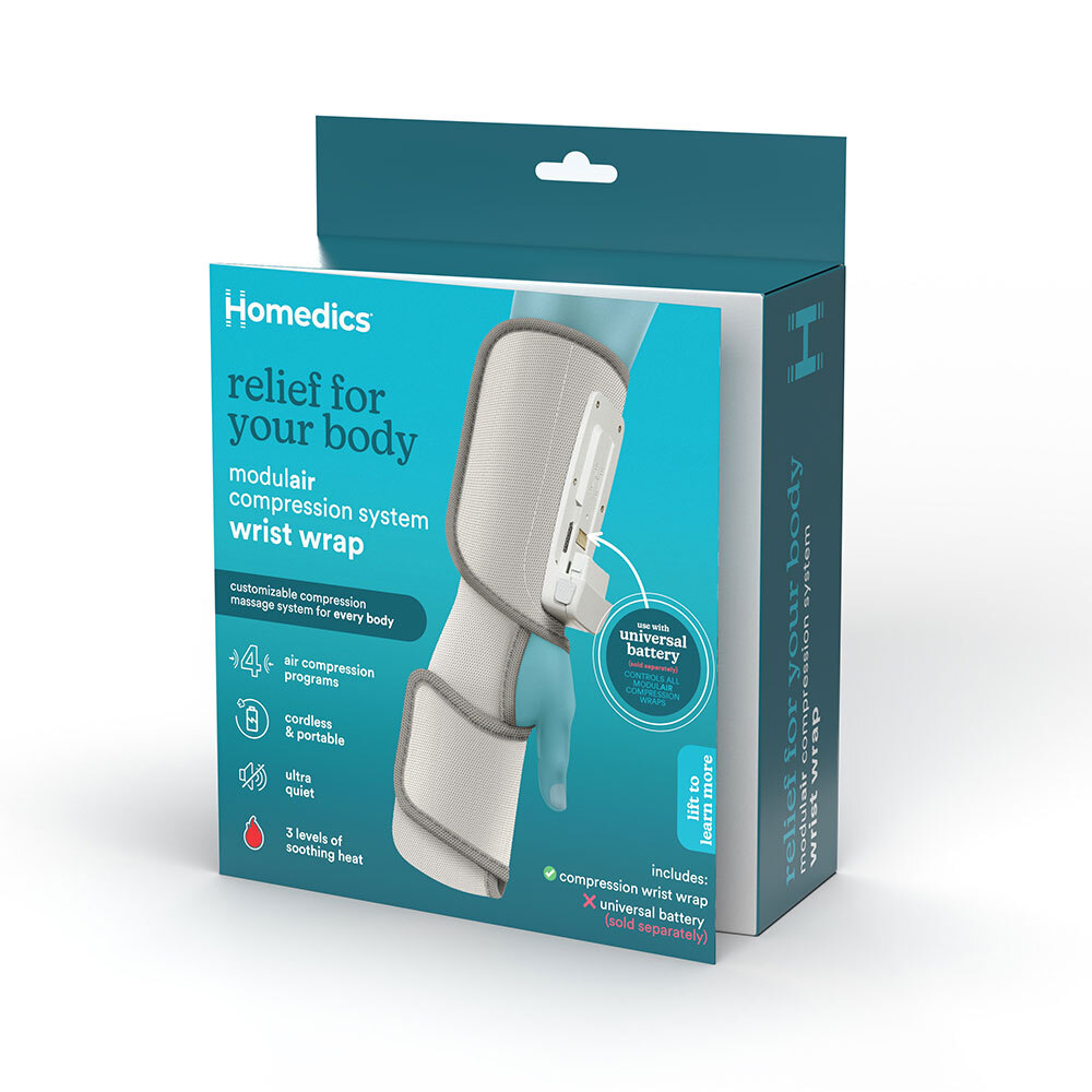 Buy Homedics Modulair Hand & Wrist Compression Wrap Sleeve and ...